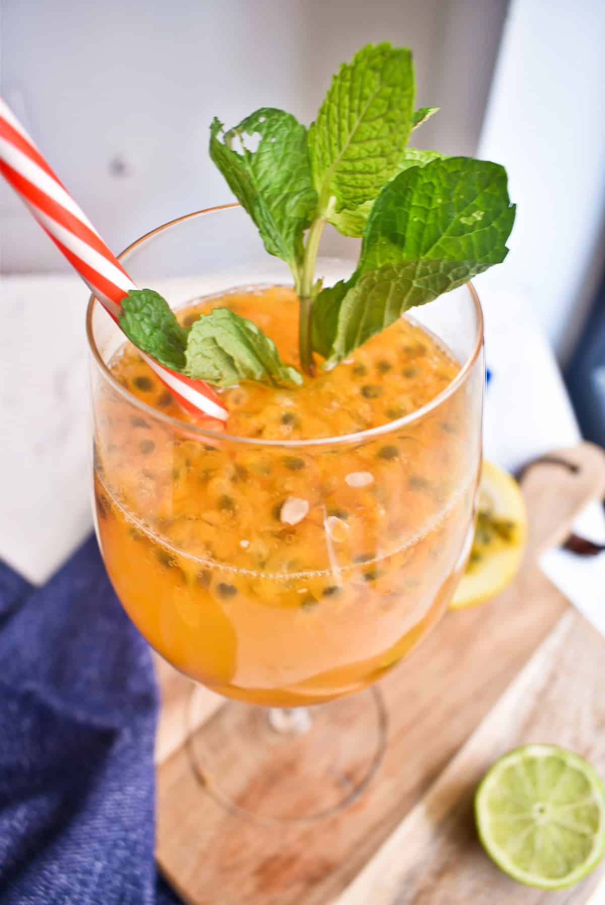 🍹 Bebida saludable de maracuyá | Sin azúcar añadida | En 10 min